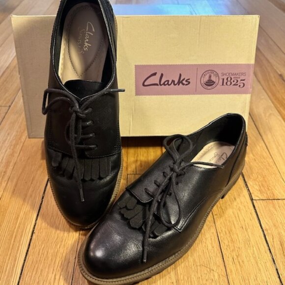 Clarks | Shoes | Clarks Somerset Griffin Mabel Oxford Flats Sz M | Poshmark